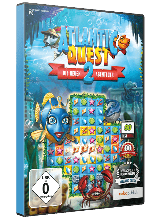 Atlantic Quest 2 - Match 3 - Retten Sie die Heimat der Fische – Markt+Technik Verlag GmbH