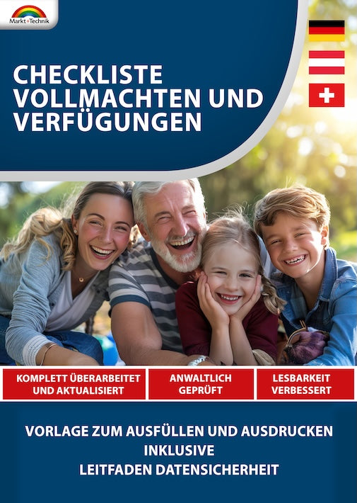 Checkliste Vollmachten und Verfügungen - Mustervorlage als PDF und .docx – Markt+Technik Verlag GmbH