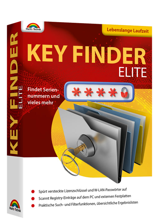 Key Finder Elite - Findet Seriennummern und vieles mehr auf Ihrem PC ...