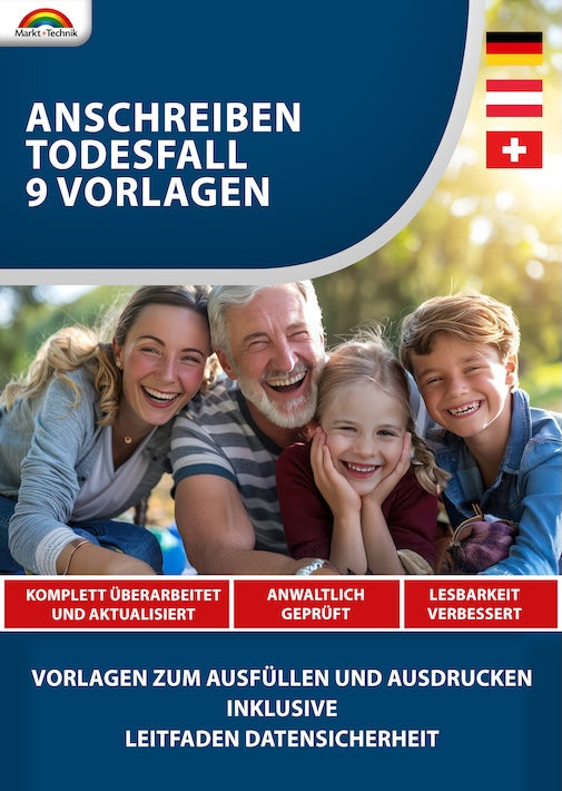 Anschreiben bei Todesfall - Mustervorlagen 2025 - Format: PDF und DOCX ...