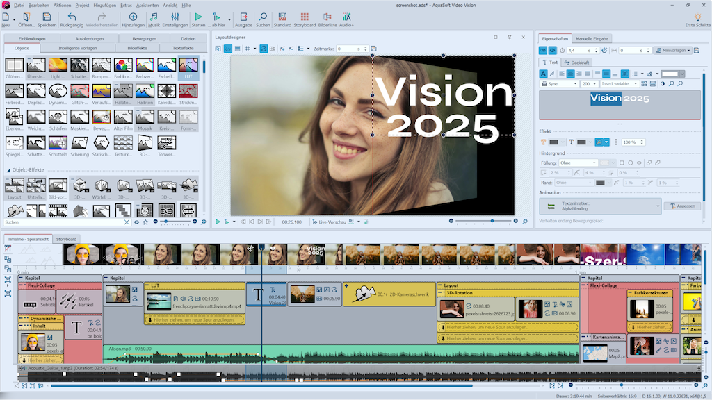 Aquasoft Video Vision 2025 | Software - Perfekte Videoshows einfach ...