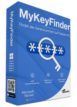Abelssoft MyKeyFinder 2024 - Seriennummern übersichtlich aufgelistet ...