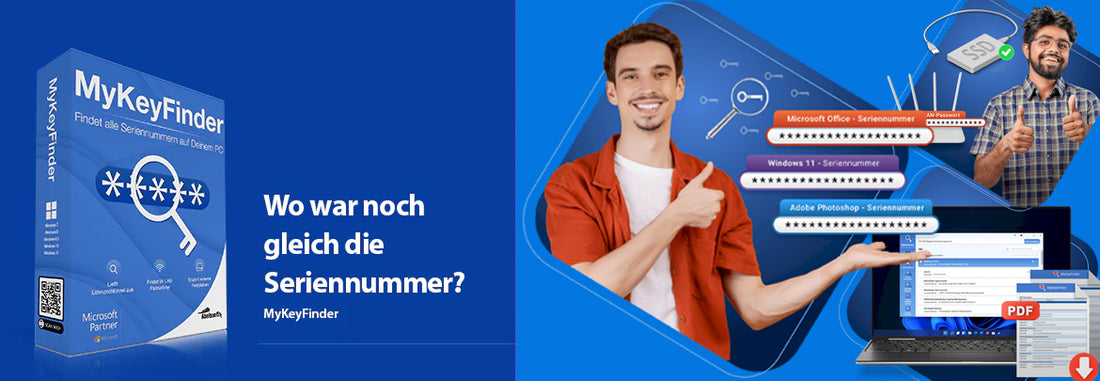 Abelssoft MyKeyFinder 2024 - Seriennummern übersichtlich aufgelistet ...