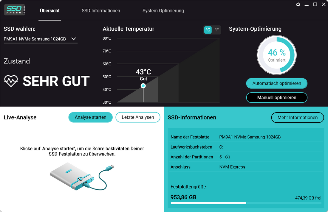 Abelssoft SSD Fresh 2026 - Optimieren Sie die SSD für Ihr System – Markt+Technik Verlag GmbH